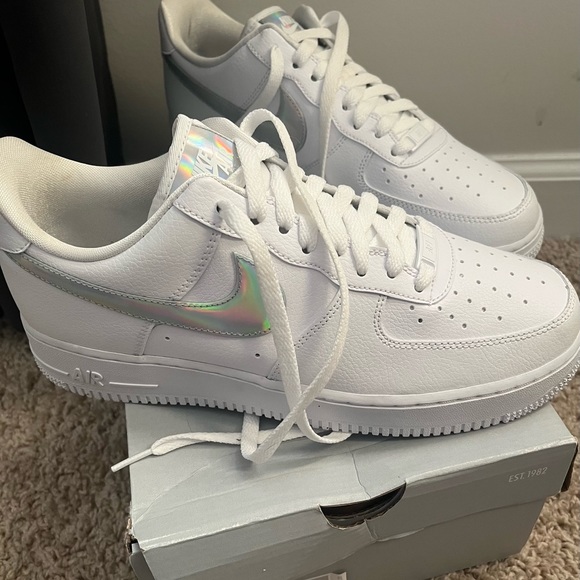Nike | Shoes | Womens Air Force 7 Ess Air Force 1 Lowiridescent | Poshmark